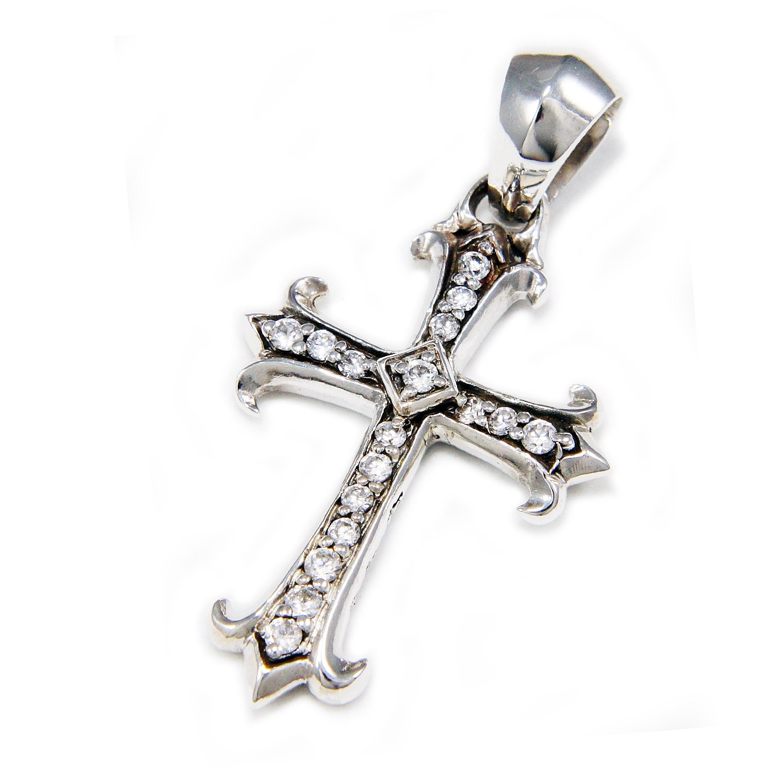 Cross/925 Sterling Silver Pendant/Cross Charm/Silver Cross | Etsy