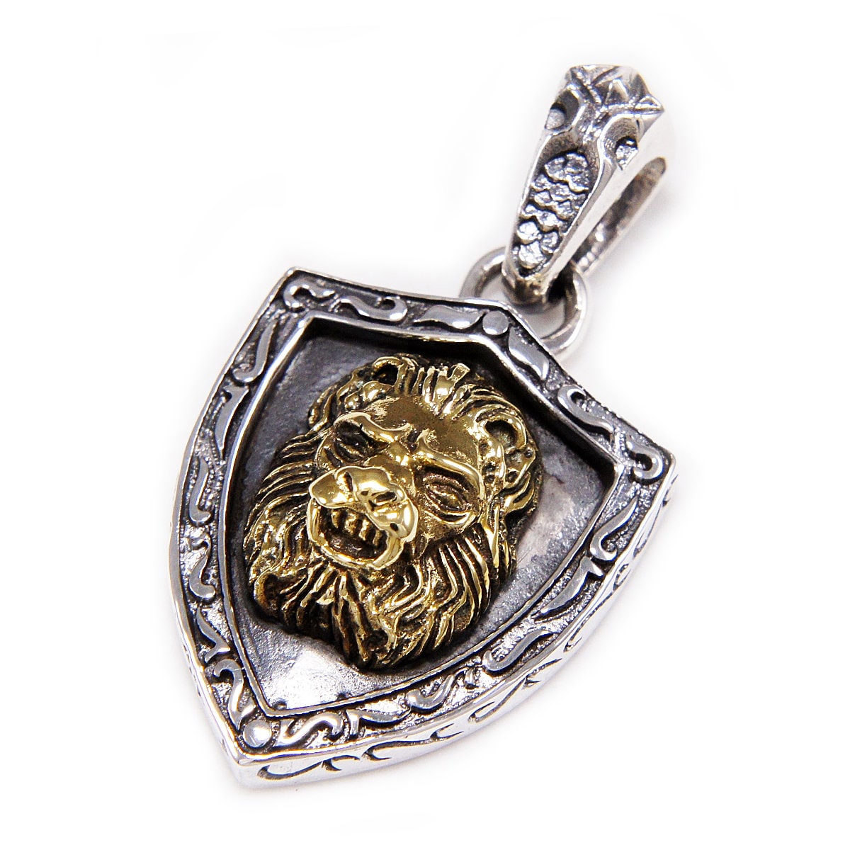 Lion/shield/emblem/925 Sterling Silver Pendant/silver Shield - Etsy