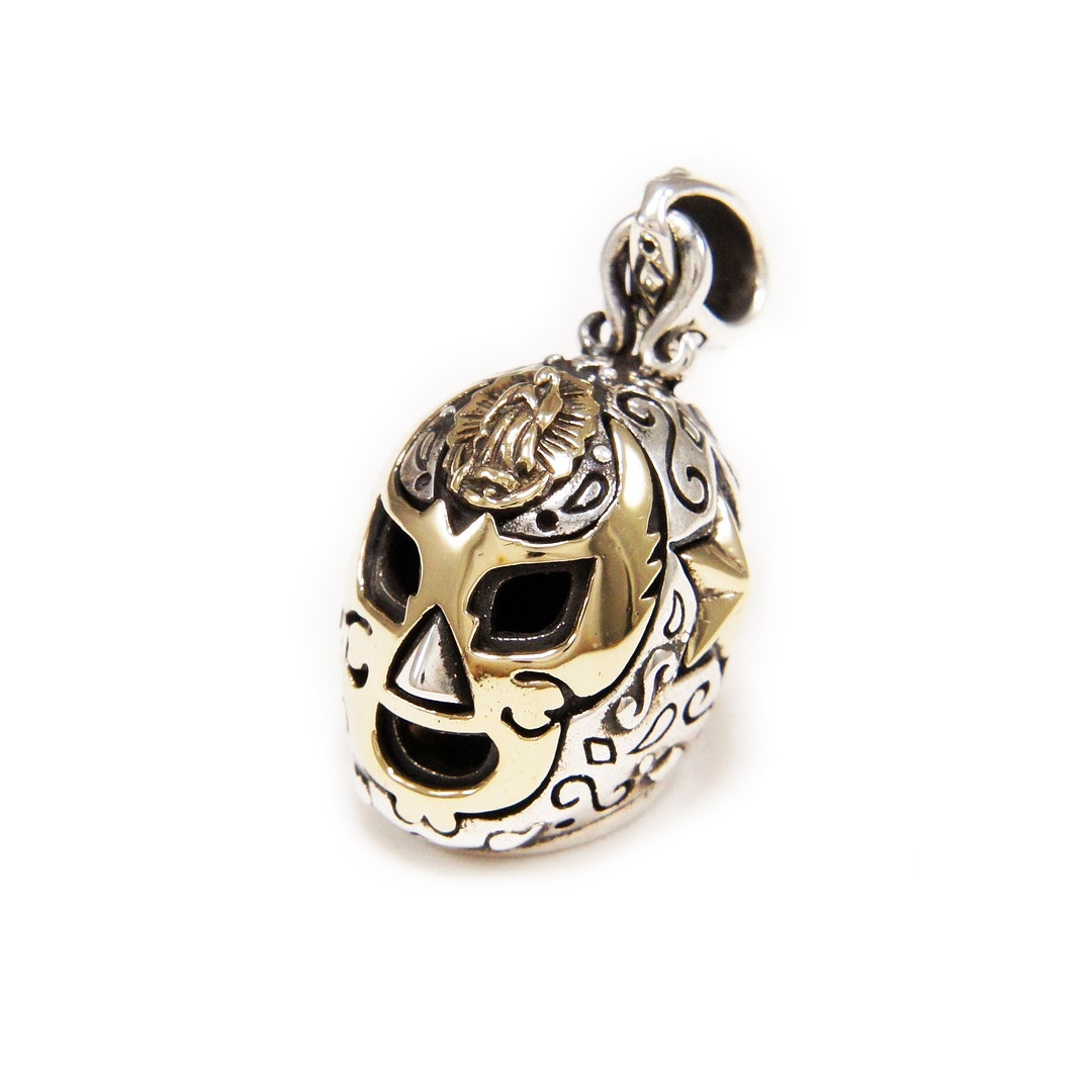 Lucha Libre/925 Sterling Silver Pendant/ave Maria/wrestler/skull ...