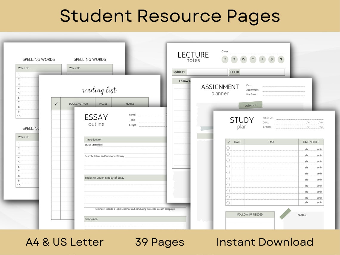 Editable Homeschool Planner Bundle W/ Gradebook and Transcript - Etsy