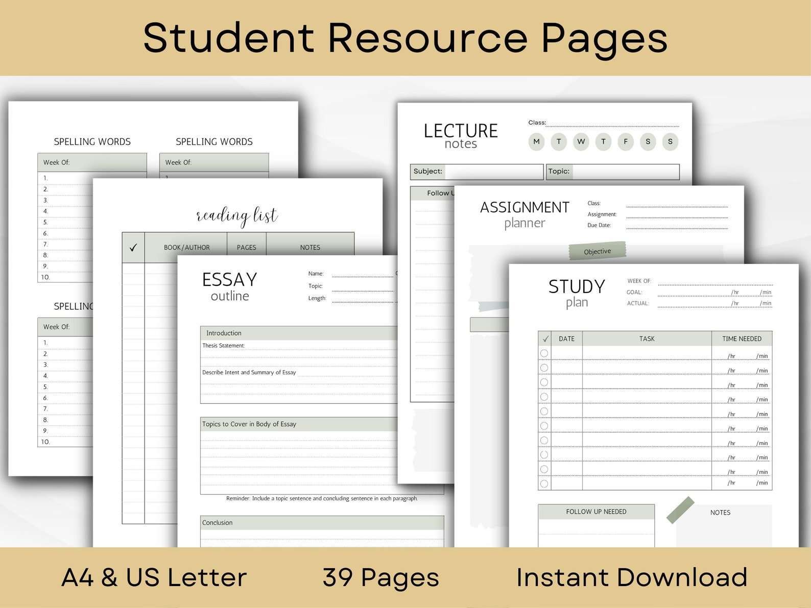 Editable Homeschool Planner Bundle W/ Gradebook and Transcript - Etsy