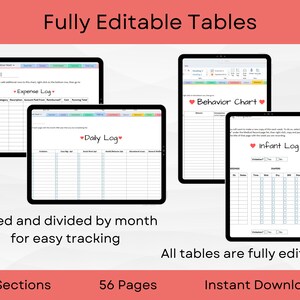 Foster Care Binder for Onenote | Digital Foster Care Management Binder ...