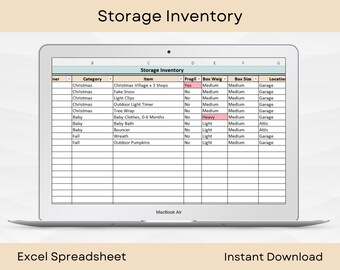 Garage Inventory - Etsy