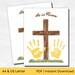 Printable Easter Handprint Craft for Holy Week Resurrection Craft for ...