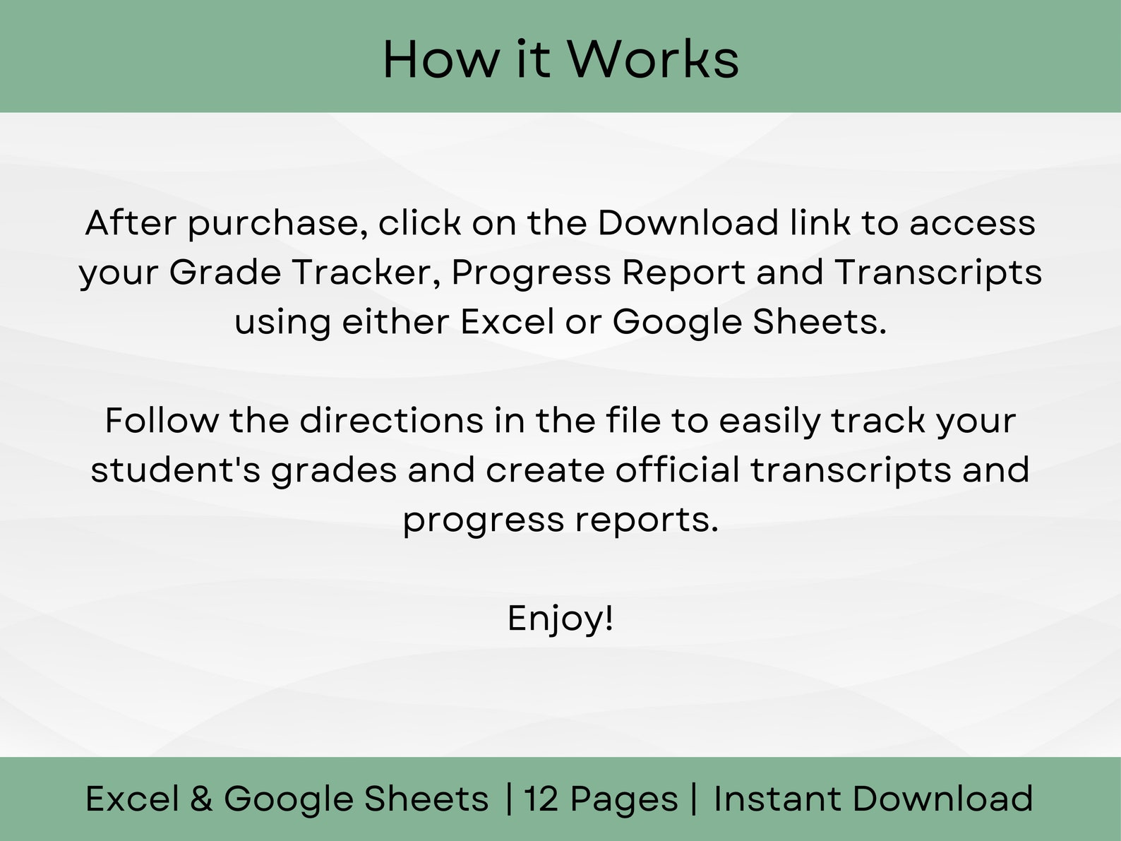 Homeschool Gradebook, Progress Reports and Transcript Template Bundle ...