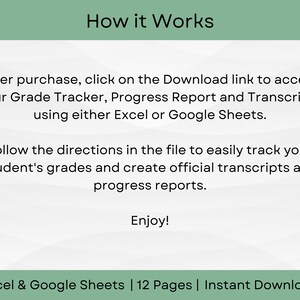 Homeschool Gradebook, Progress Reports and Transcript Template Bundle ...