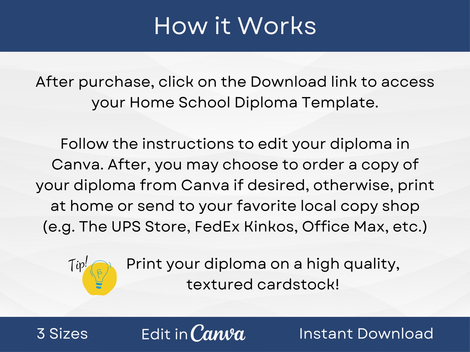 Printable Homeschool Diploma Template | Editable High School Diploma ...