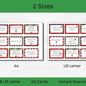 Printable Christmas Charades and Pictionary | Fun Christmas Advent Game ...