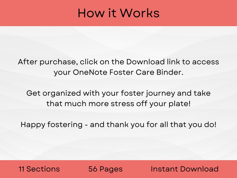 Foster Care Binder for Onenote | Digital Foster Care Management Binder ...