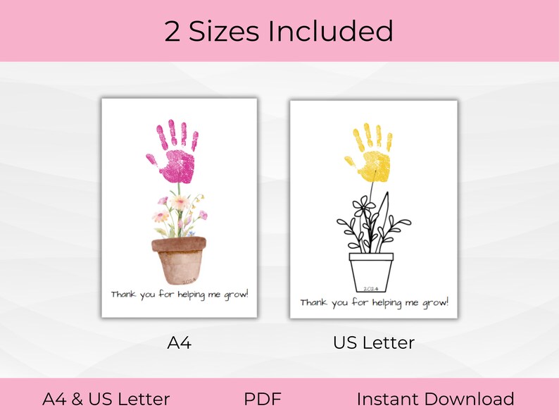 Handprint Flower Craft for Grandparents Day Flower Coloring Page Thank ...