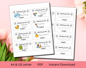 EDITABLE Floral Coupon Book Template for Mothers Day, Valentines Day ...