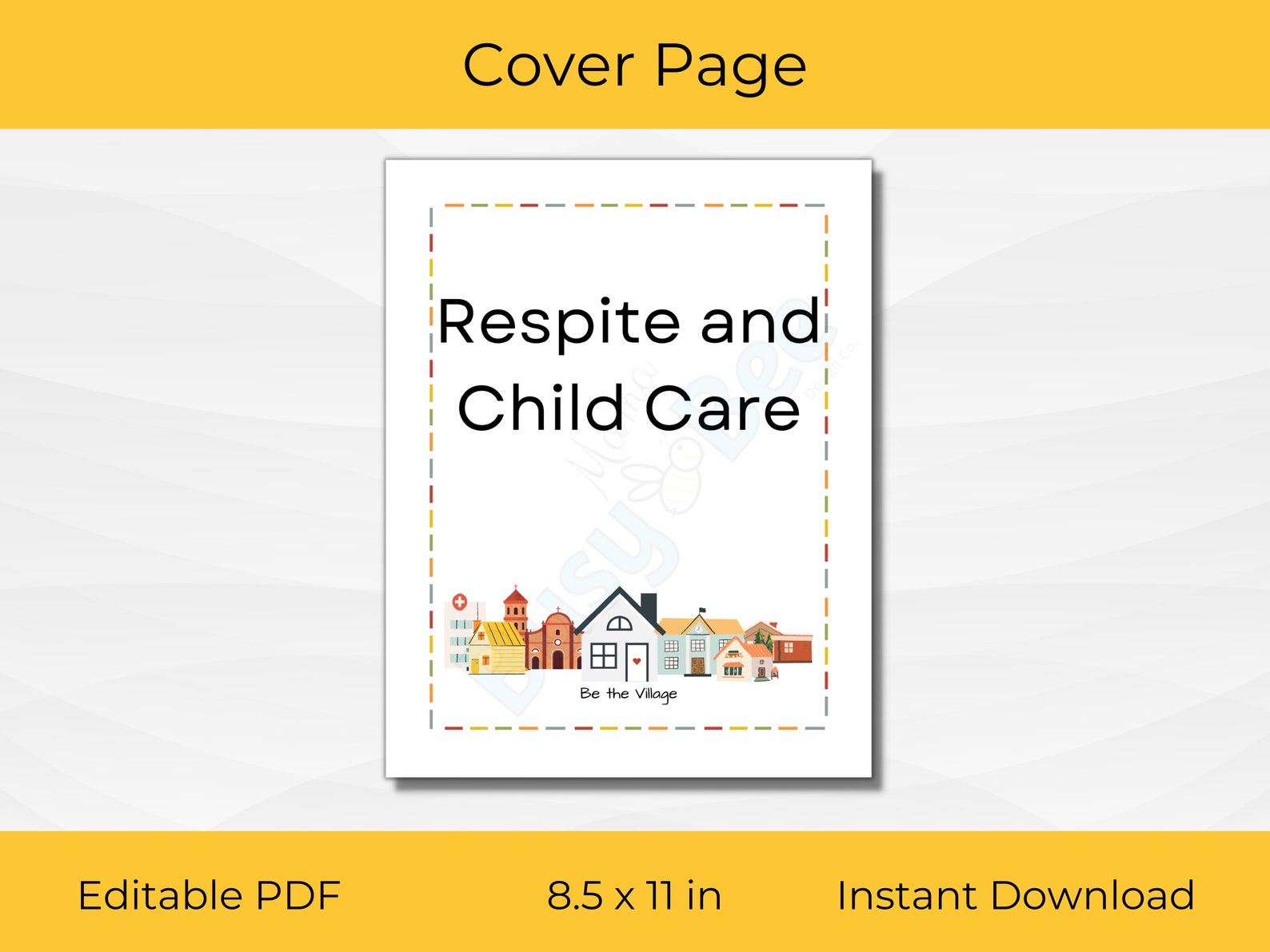 Editable Foster Care Respite and Child Care Bundle | Be the Village ...
