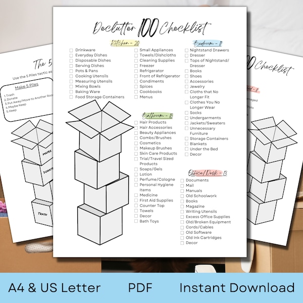 Declutter Planner - Etsy