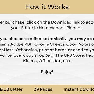 Editable Homeschool Planner Bundle W/ Gradebook and Transcript ...