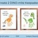 Father's Day Handprint Craft From Kids | Dinosaur Handprint Craft | You ...