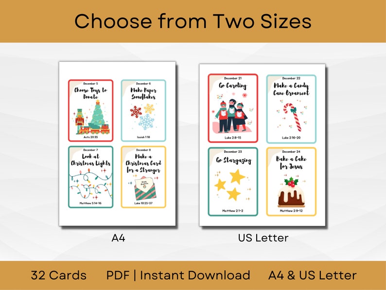 Christian Advent Cards for Kids | Family Advent Activities With ...