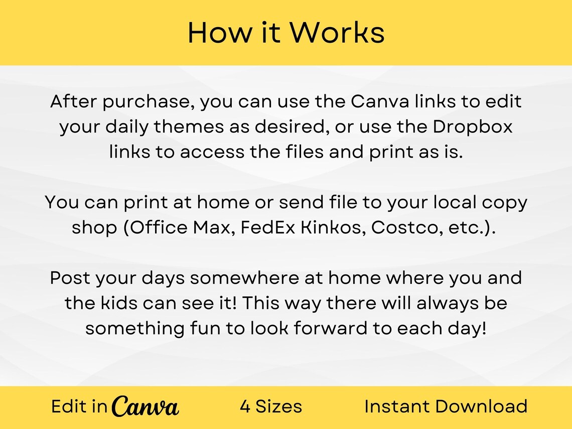 Days of the Week Printable Editable Theme Days Activity Ideas A3, A4, 8 ...