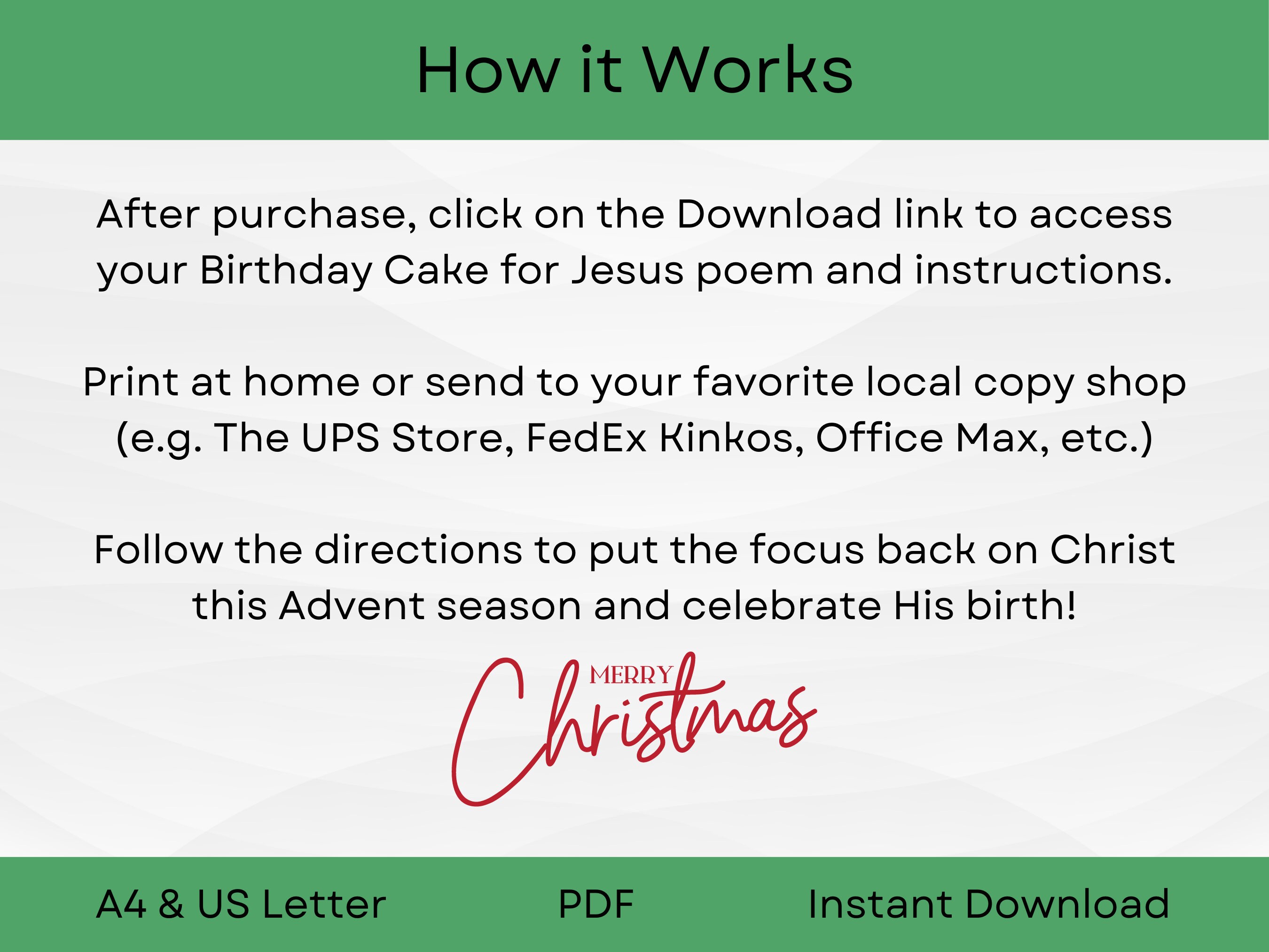 Christian Advent Activity for Kids | Christmas Birthday Cake for Jesus ...