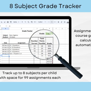 Homeschool Gradebook, Progress Reports and Transcript Template Bundle ...