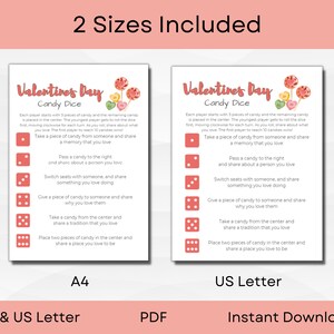 Valentines Day Candy Dice Game for Kids and Adults | Classroom ...