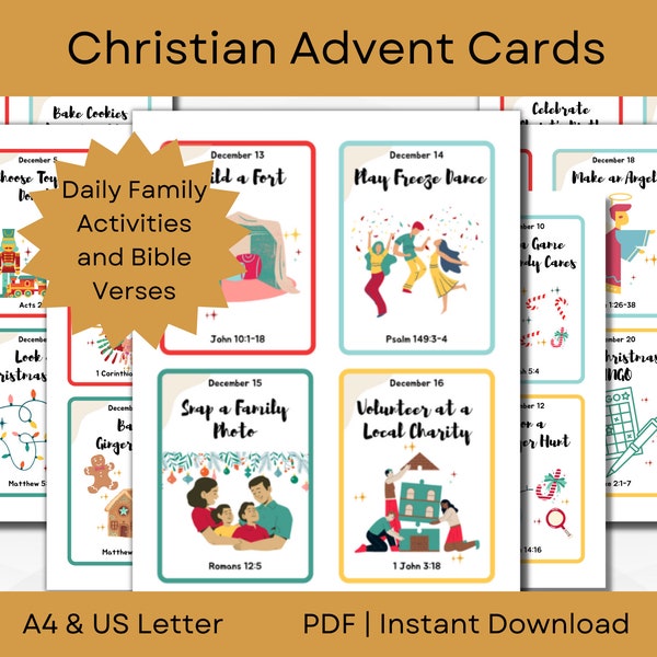 Advent Cards - Etsy