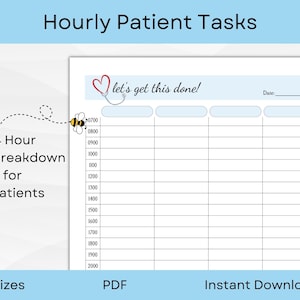 Nurse to Do List | Report Sheet and Handoff Sheet for Nurses | A4, A5 ...