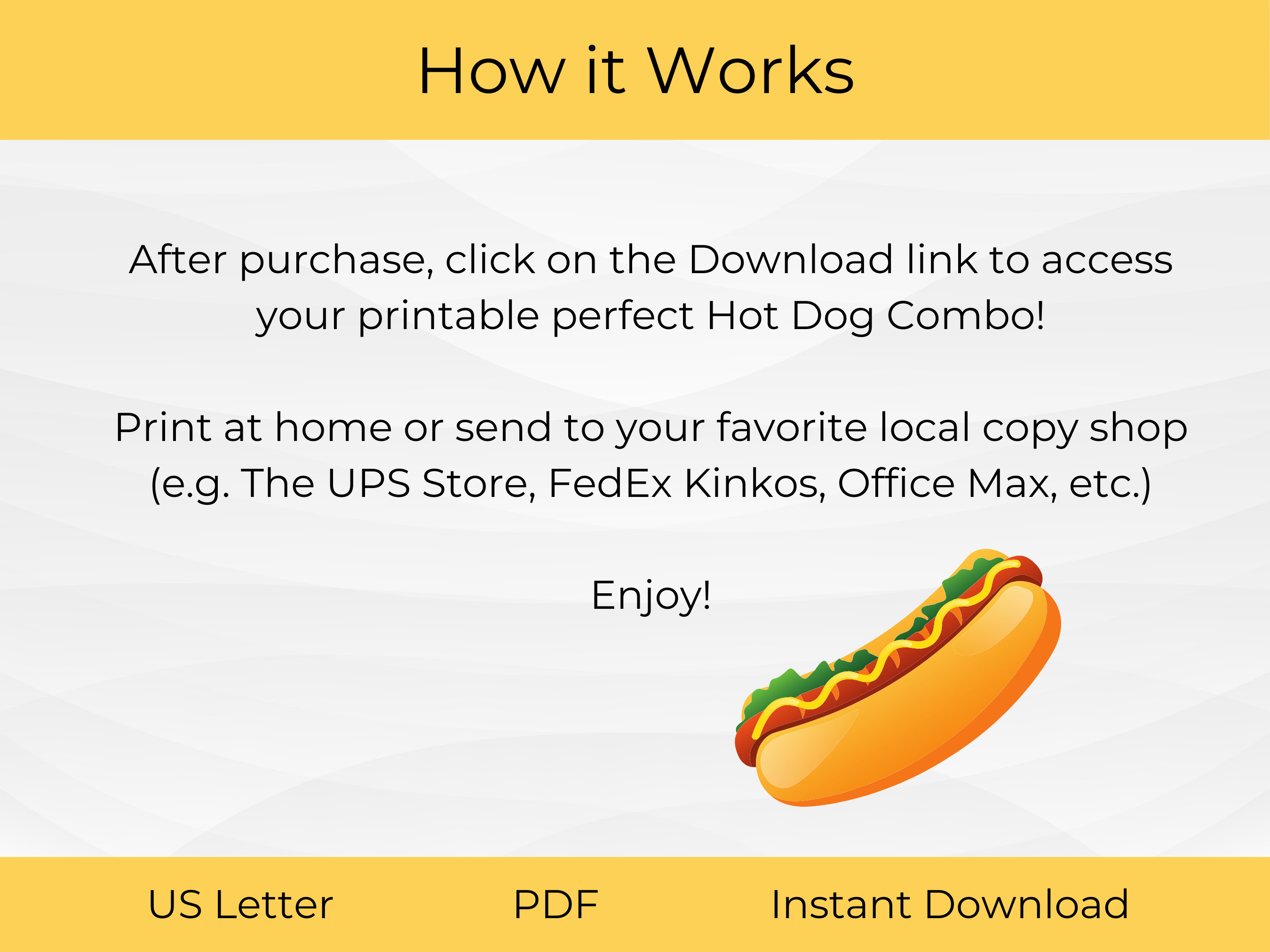 Hot Dog Craft Bundle for the Fourth of July With Coloring, Hot Dog Tray ...