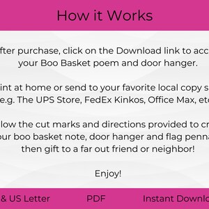 Printable "you've Been Booed" Poem With Doorhanger | Pink Halloween Boo ...