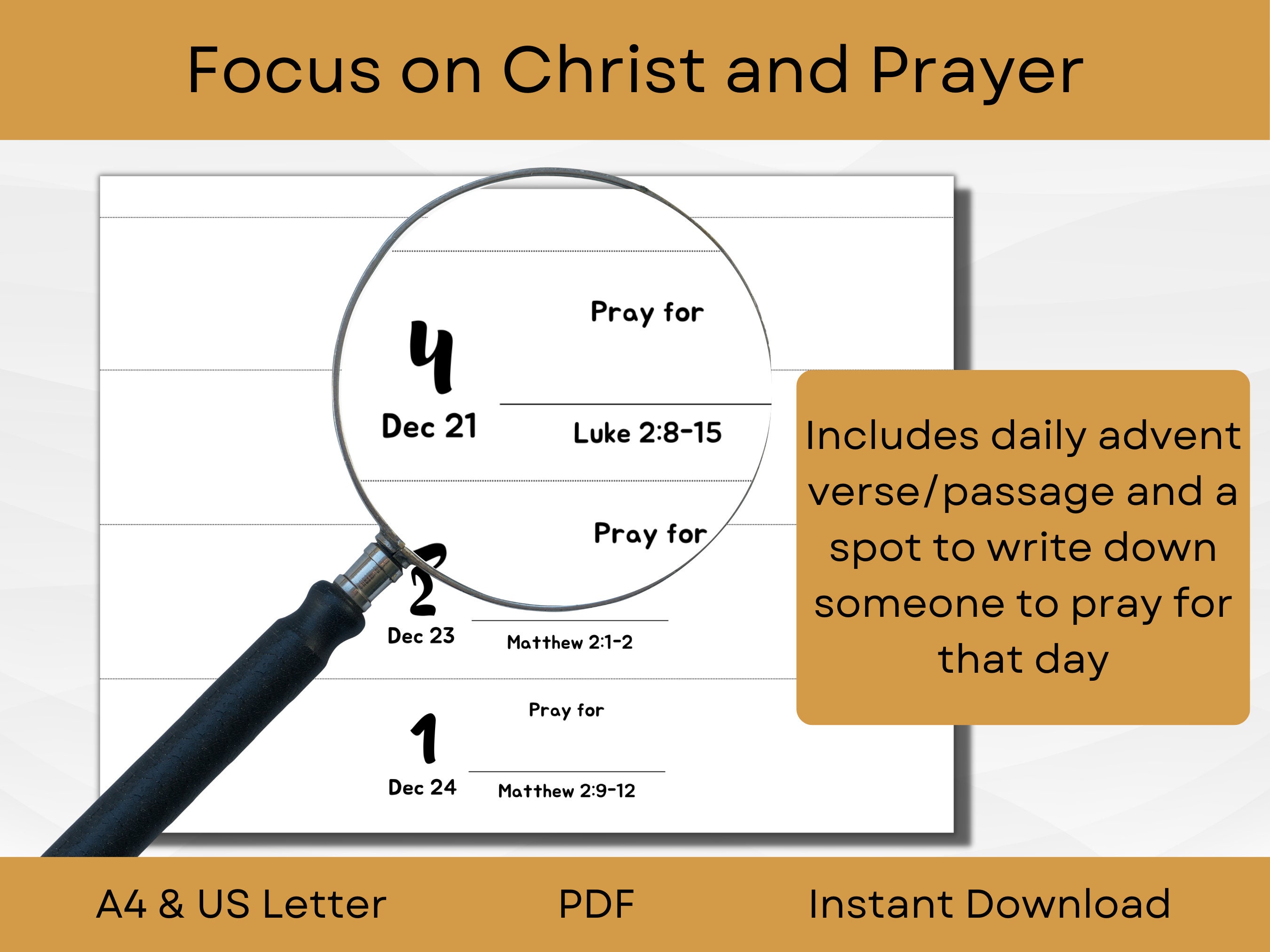 Printable Christmas Countdown Advent Craft for Kids | Christian Advent ...