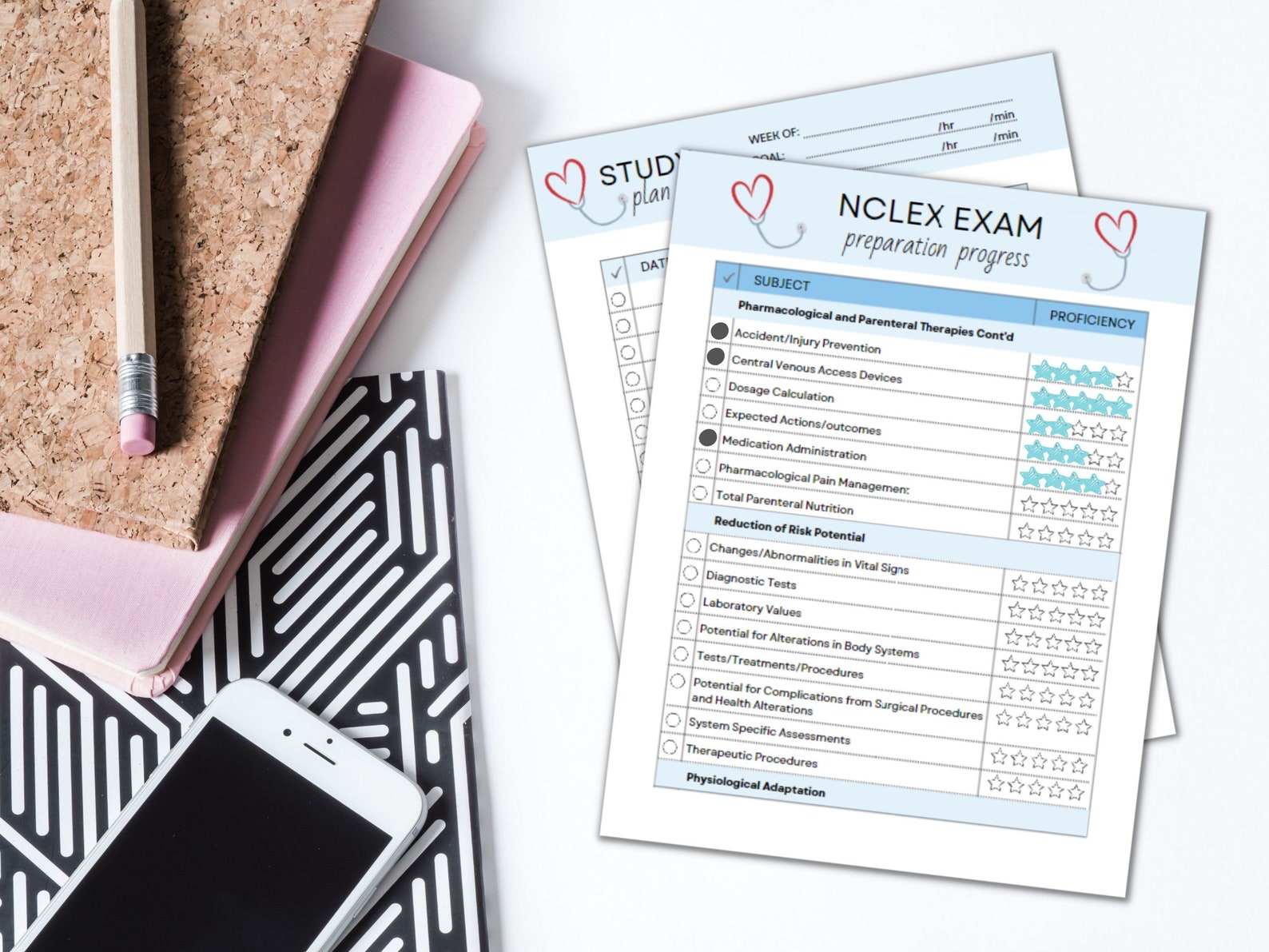 Editable NCLEX RN Prep Checklist With Study Plan Template | PDF Instant ...