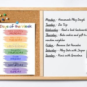 Days of the Week Printable | Editable Theme Days | Activity Ideas | A3 ...
