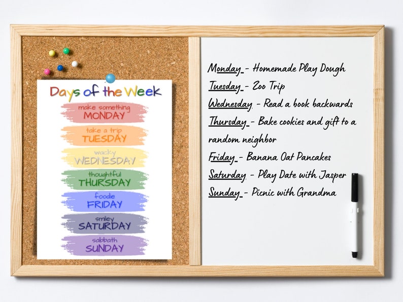 Days of the Week Printable | Editable Theme Days | Activity Ideas | A3 ...