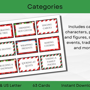 Printable Christmas Charades and Pictionary | Fun Christmas Advent Game ...