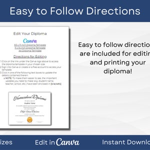 Printable Homeschool Diploma Template With Bible Reference | Editable ...