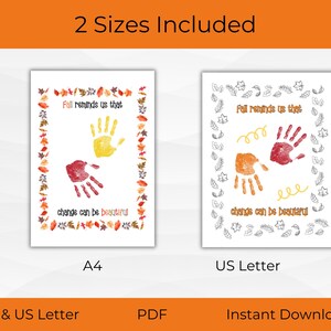 Fall Handprint Art and Coloring Page | Fall Homeschool Activities ...