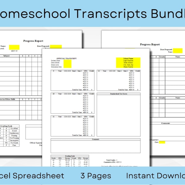 Transcript Template - Etsy