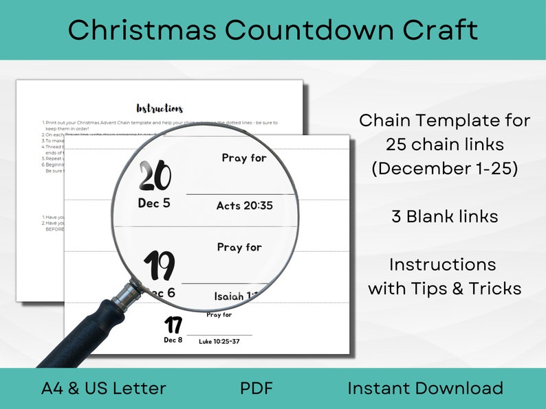 Christian Advent Cards With Scripture for Kids With Christmas Games and ...