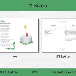 Christian Advent Activity for Kids | Christmas Birthday Cake for Jesus ...