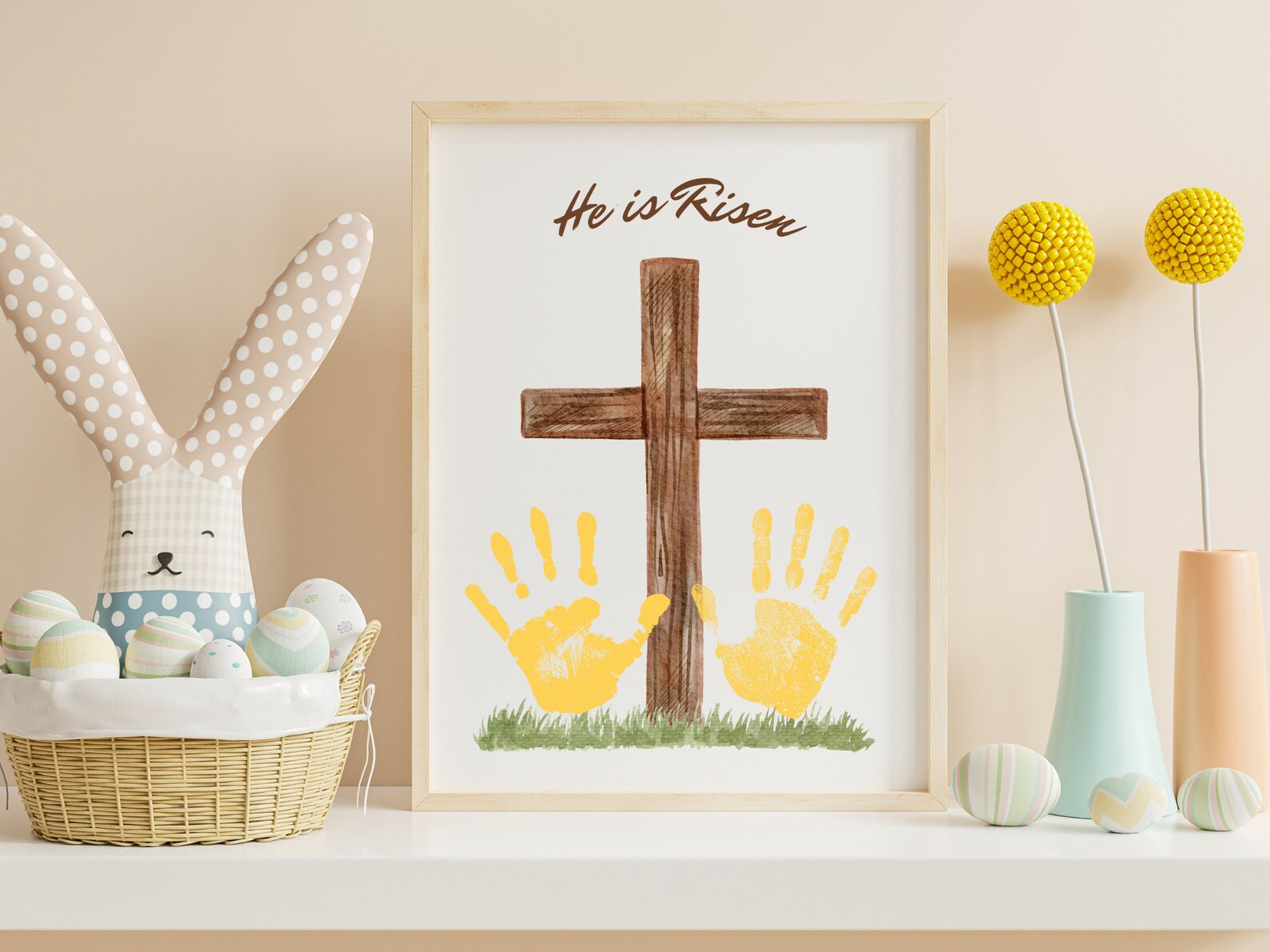 Printable Easter Handprint Craft for Holy Week | Resurrection Craft for ...