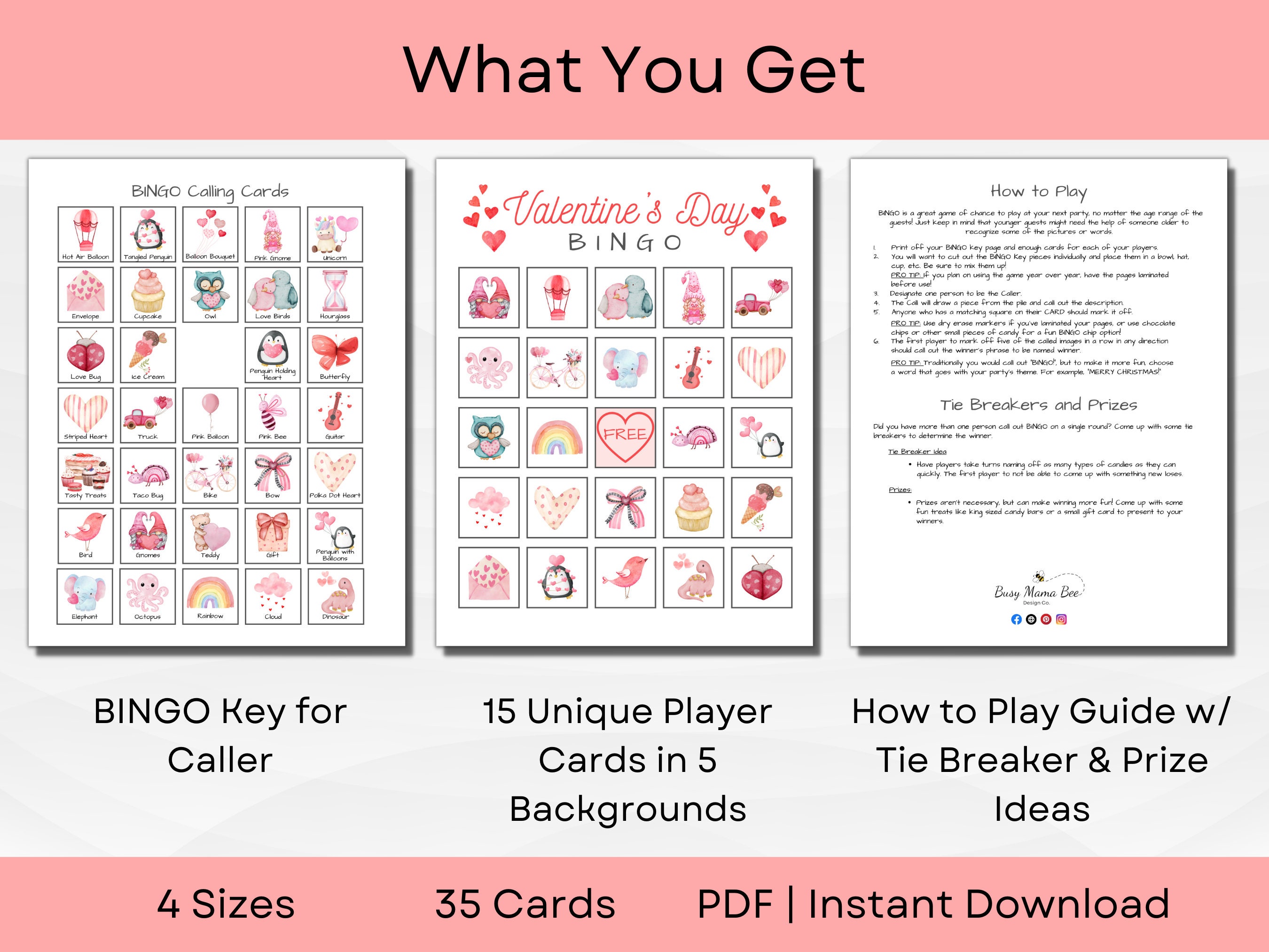 Printable Valentine BINGO | Watercolor Theme for Valentines Day Party ...