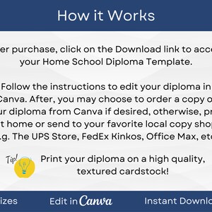 Printable Homeschool Diploma Template With Bible Reference | Editable ...