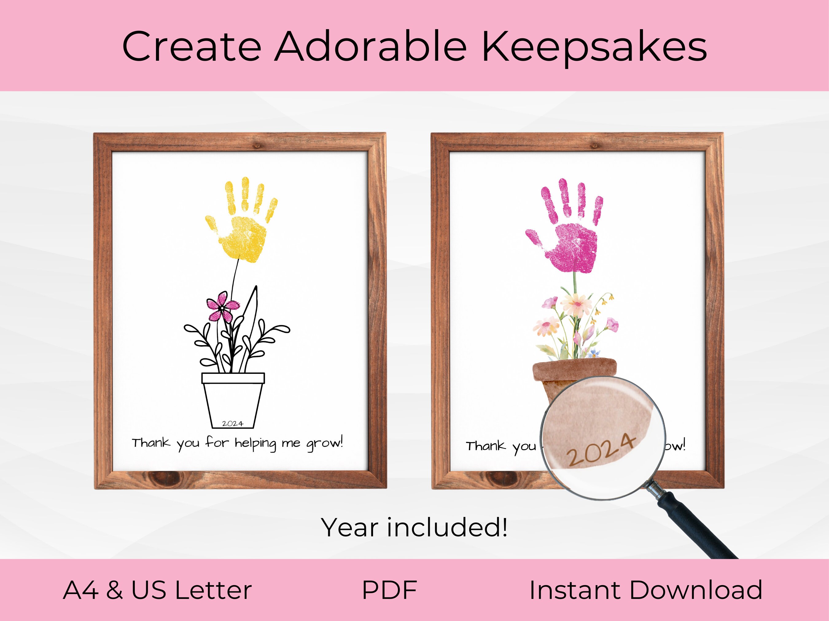 Handprint Flower Craft for Grandparents Day Flower Coloring Page Thank ...