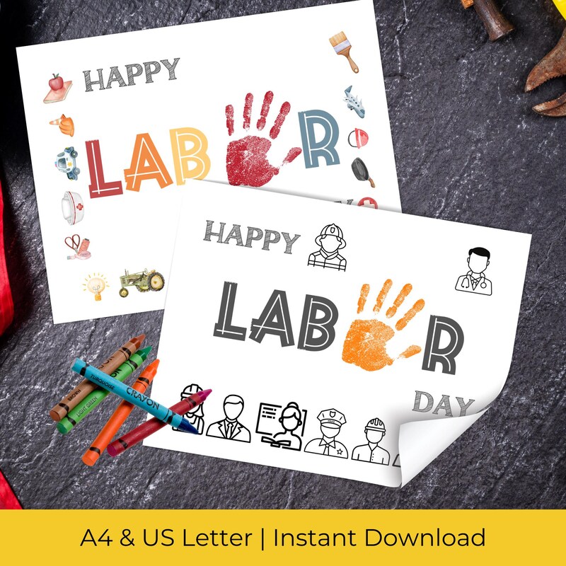 Labor Day Craft for Kids - Etsy
