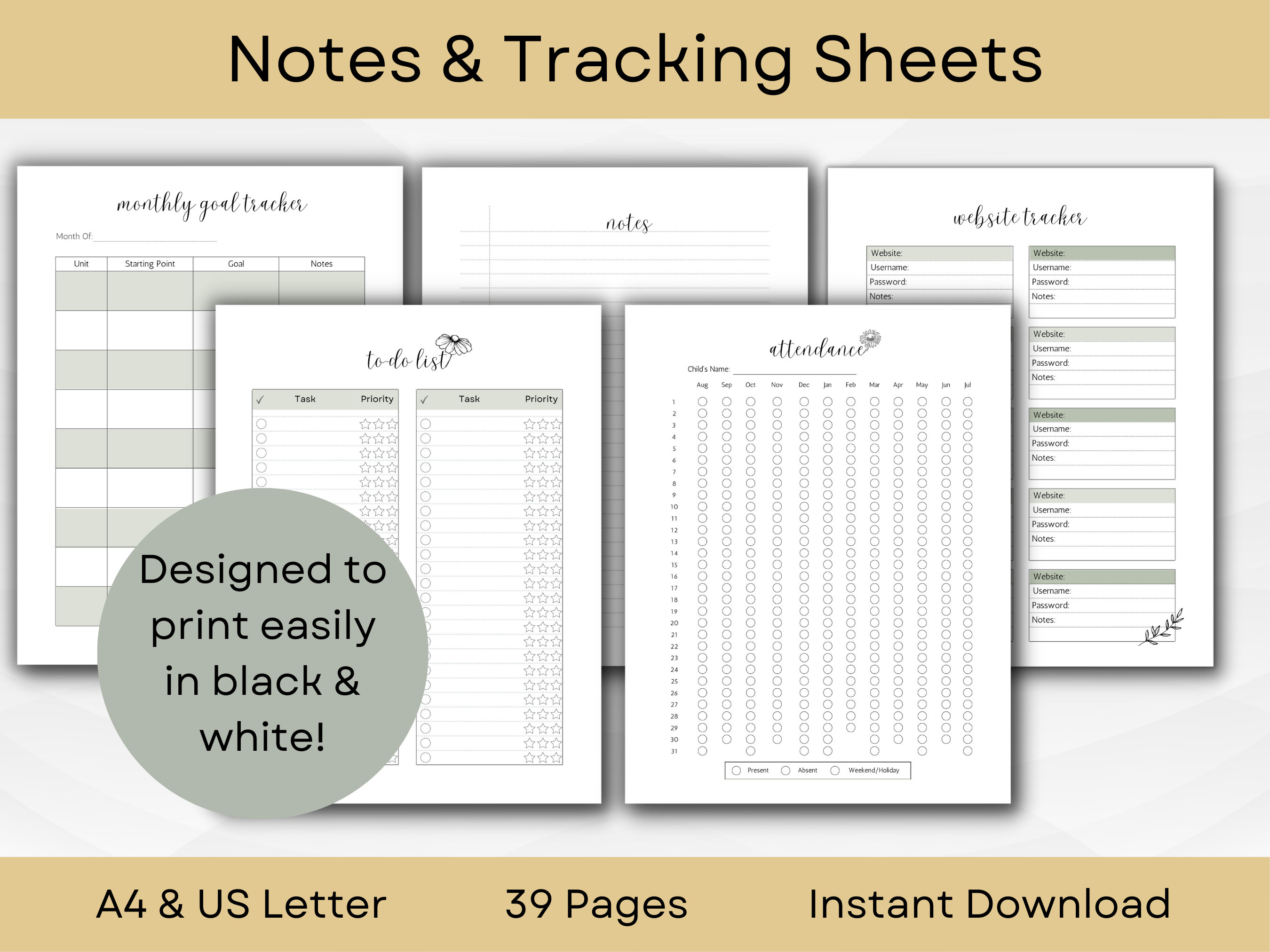 Editable Homeschool Planner Bundle W/ Gradebook and Transcript ...
