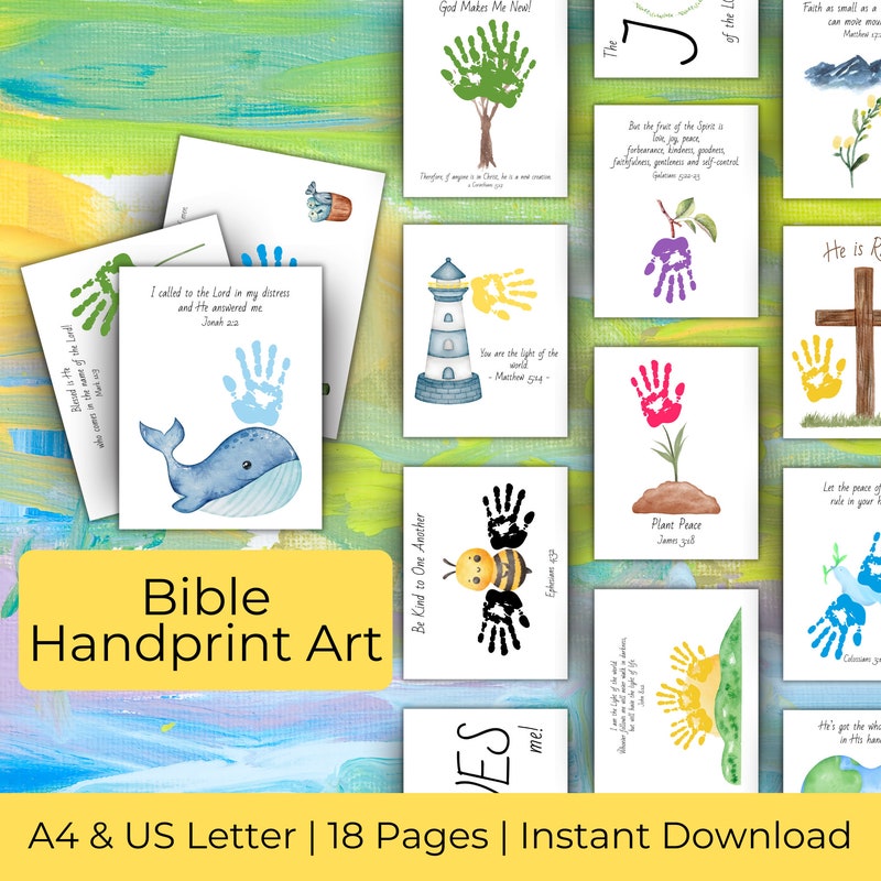 Handprint Alphabet - Etsy