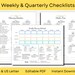 Editable Cleaning Schedule and Declutter Checklist Bundle With Weekly ...