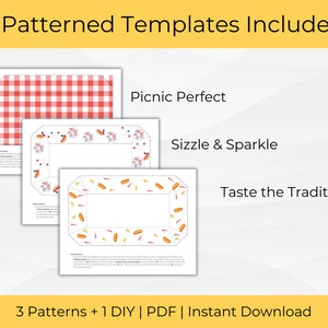 Printable Hot Dog Tray Template for the Fourth of July | DIY Hot Dog ...
