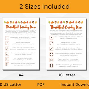 Thanksgiving Candy Dice Game for Kids and Families | Friendsgiving Pass ...