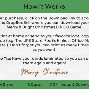 Christmas BINGO Cards | Printable Fun Christmas Games | 15 Cards | A4 ...