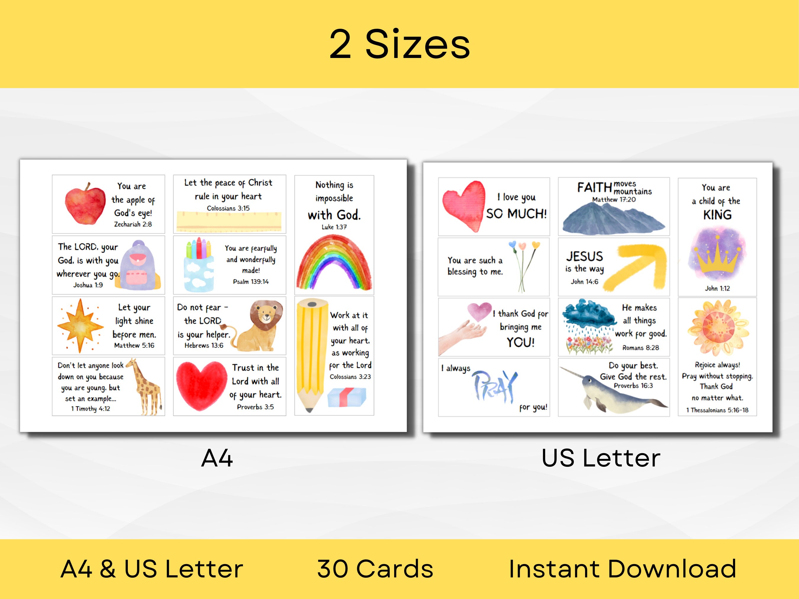 Christian Lunchbox Notes for Kids With Fruits of the Spirit | 30 ...